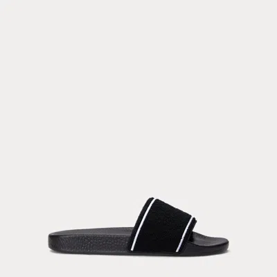 Polo Sport Signature Pony Terry Slide In Black | ModeSens