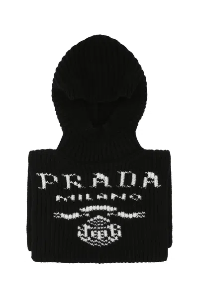 Prada Black Cashmere Balaclava | ModeSens