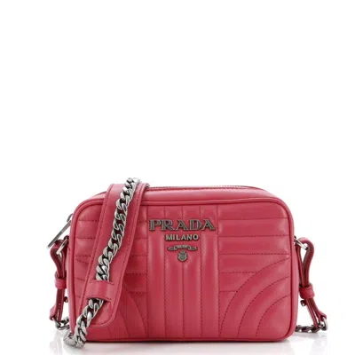 Prada Camera Bag Diagramme Quilted Leather Mini In Pink | ModeSens