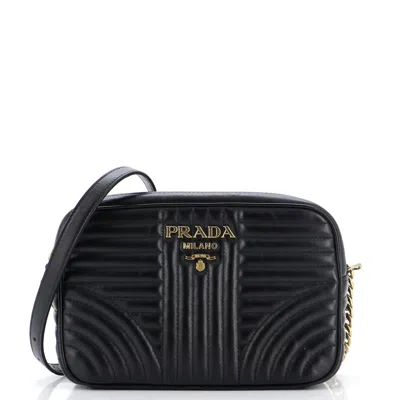 Prada Camera Bag Diagramme Quilted Leather Small In Black | ModeSens