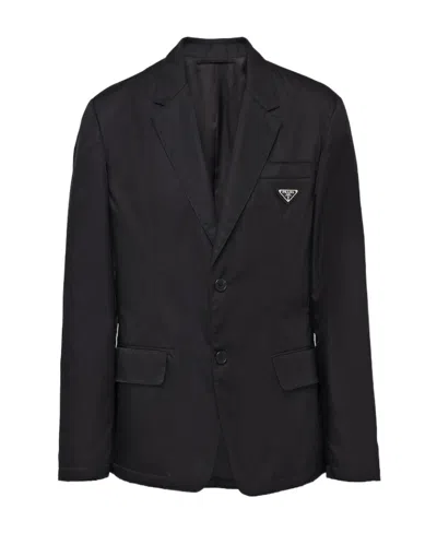 Prada Logo Suit Jacket In Black | ModeSens