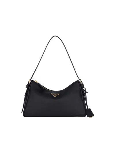 Prada Medium Shoulder Bag "aimée" In Black | ModeSens