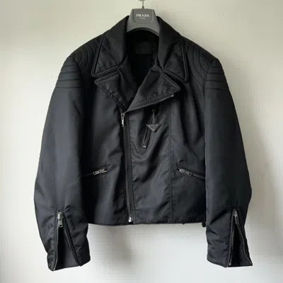 Pre-owned Prada X Raf Simons 1/1 Custom-made Ss22 Prada Re-nylon Biker ...