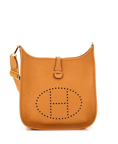 Pre-owned Pre-owned Hermes Hermes Pm Evelyne Bag Gen Iii Clemence In Neutral | ModeSens