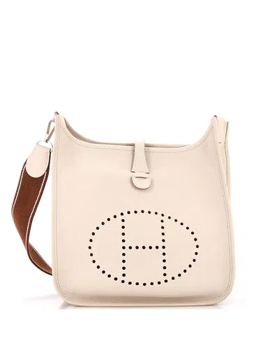 Pre-owned Pre-owned Hermes Hermes Pm Evelyne Bag Gen Iii Clemence In Neutral | ModeSens