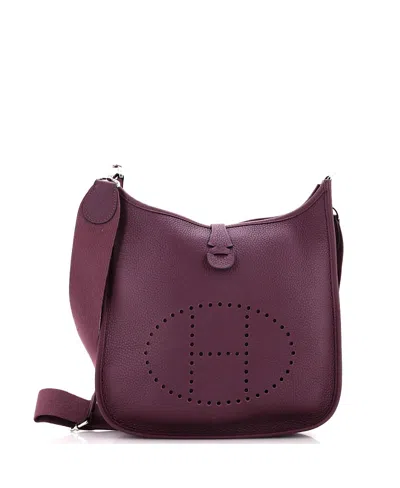 Pre-owned Pre-owned Hermes Hermes Pm Evelyne Bag Gen Iii Clemence In Purple | ModeSens