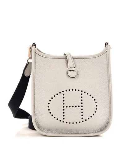 Pre-owned Pre-owned Hermes Hermes Tpm Evelyne Bag Gen Iii Clemence In Gray | ModeSens