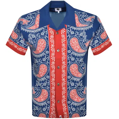 Pretty Green Short Sleeve Laguna Shirt Navy | ModeSens