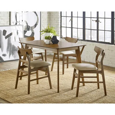 Progressive Furniture Dining Table W/ 4 Chairs In Brown | ModeSens