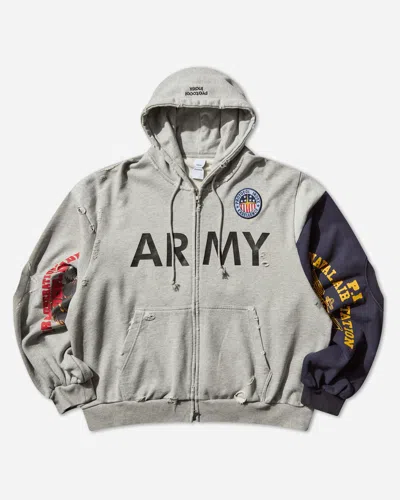 Protocol Index Men S Reconstructed Zip Hoodie Melange In Gray | ModeSens