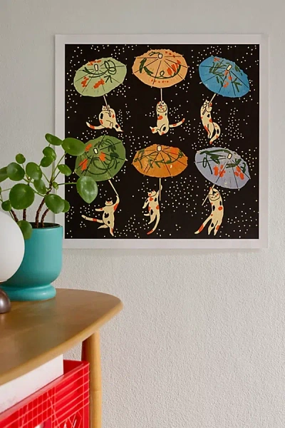 Pstr Studio Enikő Eged Mocktail Kitty Frameless Art Print At Urban ...