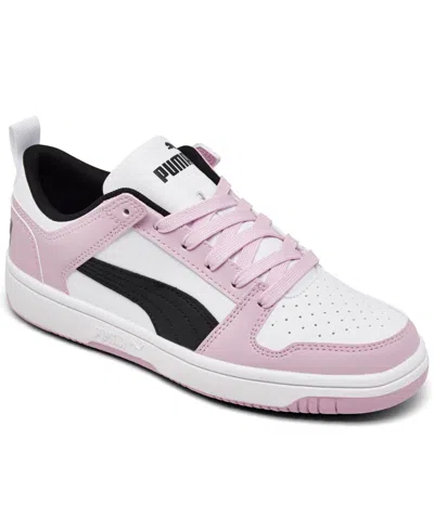 Puma Kids' Big Girls' Rebound Layup Low Casual Sneakers From Finish ...