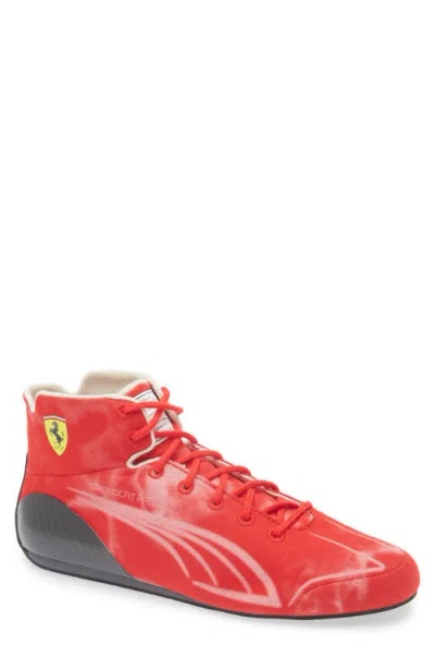 Puma Ferrari Speedcat Pro Desert Driving Boot In Rosso Corsa-ash Gray ...