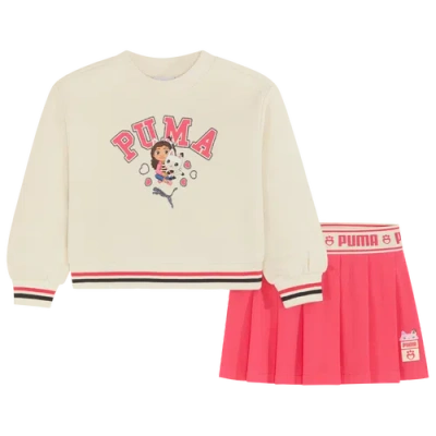 Puma Kids' Girls Preschool X Gabby's Dollhouse Flc Crew Skirt Set In ...