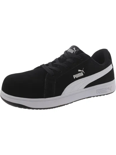 Puma Iconic Low Womens Suede Toe Cap Work & Safety Shoes In Black ...