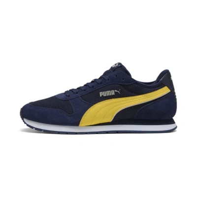 Puma St Miler Men's Sneakers In Navy-sunny Yellow-alpine Snow- White ...