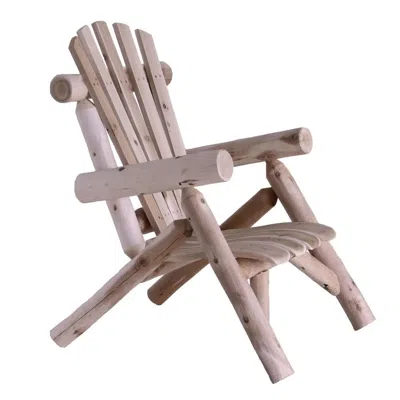 Quikfurn Outdoor Adirondack Style Cedar Log Lounge Chair - Made In Usa ...
