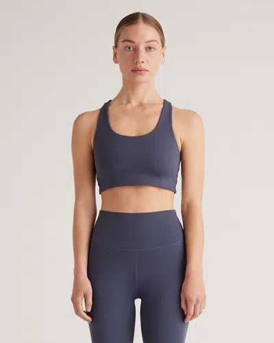 Quince Women's Ultra-form Scoop Neck Longline Bra In Blue Fog | ModeSens