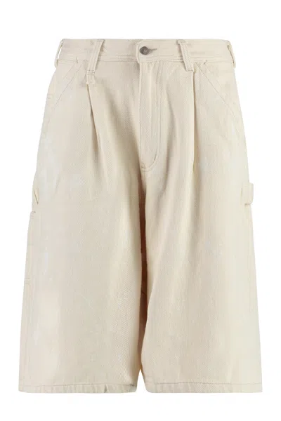 R13 Jesse Denim Shorts In Ecru | ModeSens