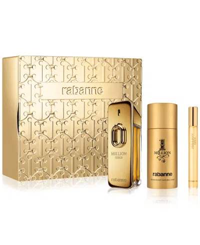 Rabanne Men's 3-pc. Million Gold Eau De Parfum Intense Gift Set In No ...