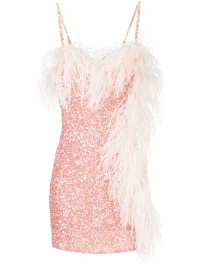 Rachel Gilbert Cami Crystal-embellished Feather-trimmed Mini Dress In ...
