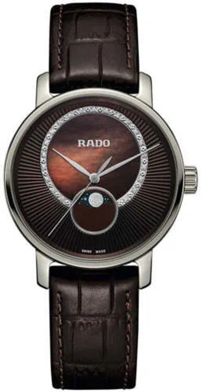 Pre-owned Rado Women's Diamaster Titanium And Ceramic 35mm Quartz Watch ...
