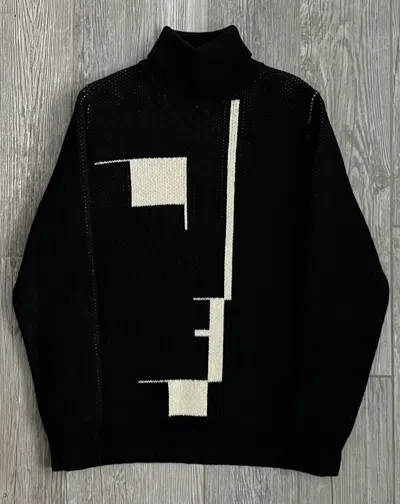 Pre-owned Raf Simons Aw2003-2004 Closer Bauhaus Runway Knit Turtleneck ...