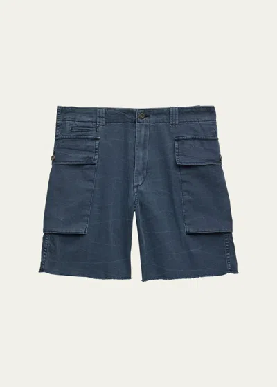 Ralph Lauren Kids' Boy's 5-pocket Denim Cargo Shorts In Marine Blue ...