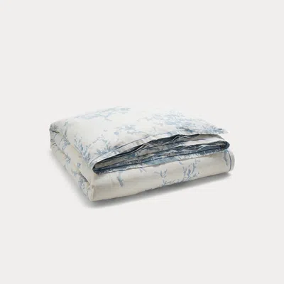 Polo Ralph Lauren Eva Botanical Sateen Comforter Set In Cream And Blue ...