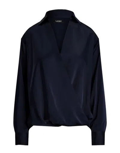 Polo Ralph Lauren Jaylah Long Sleeve Blouse In Lauren Navy | ModeSens