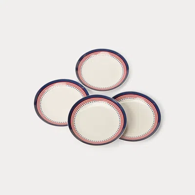 Polo Ralph Lauren Lowery Dessert Plate Set In Red / Navy | ModeSens