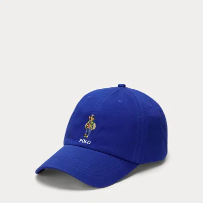 Polo Ralph Lauren Kids' Polo Bear Cotton Twill Ball Cap In Blue | ModeSens