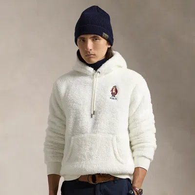 Polo Ralph Lauren Polo Bear Pile Fleece Hoodie In Nevis Holiday Bear ...