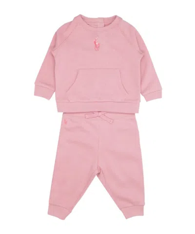 Polo Ralph Lauren Polo Pony Jersey Tracksuit Set In Pink | ModeSens