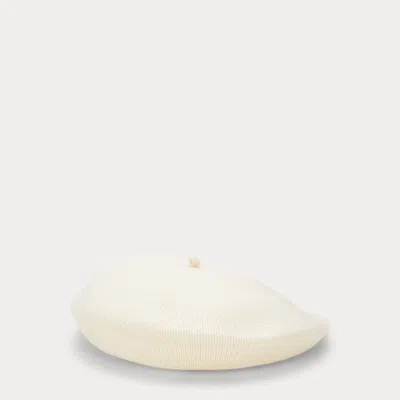 Ralph Lauren Kids' Wool Beret In White | ModeSens