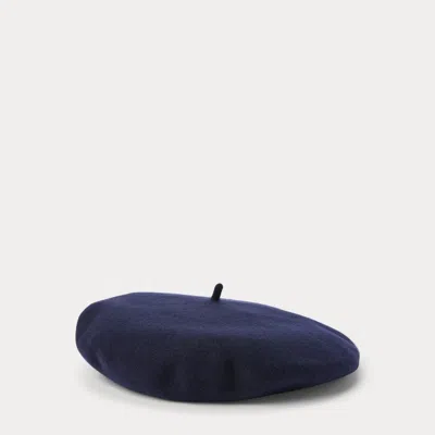 Polo Ralph Lauren Wool Felt Beret In Rl Navy | ModeSens