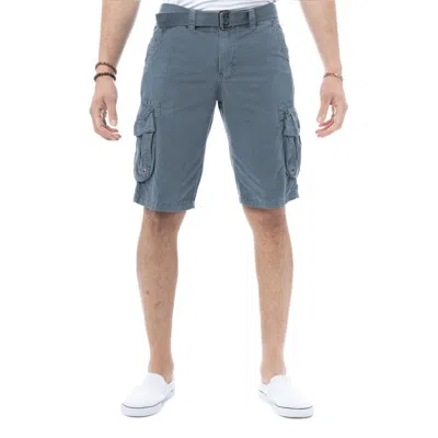 Raw X Mens Belted Double Pockets Cargo Shorts In Blue | ModeSens