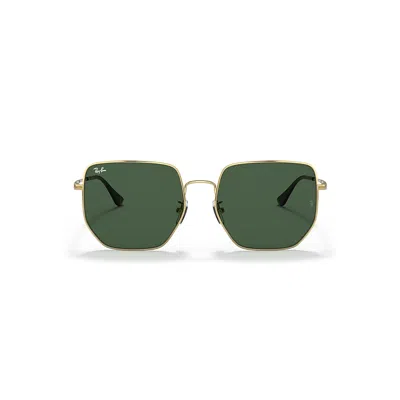 Ray Ban Rb3764d Sunglasses Gold Frame Green Lenses 59-18 | ModeSens