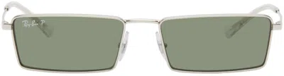 Ray Ban Silver Emy Bio-based Sunglasses In 003/9a | ModeSens