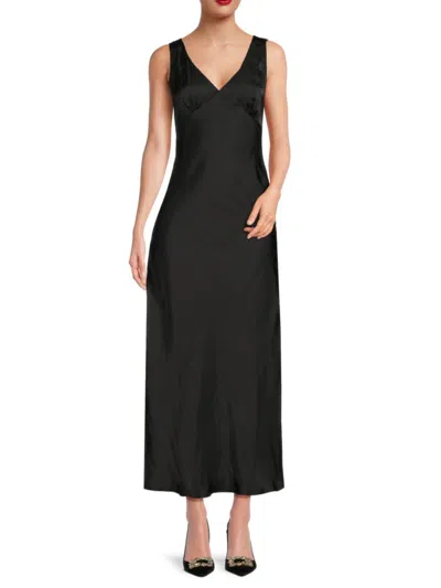 Rd Style Women's Drimma Satin Maxi Slip Dress In Black | ModeSens