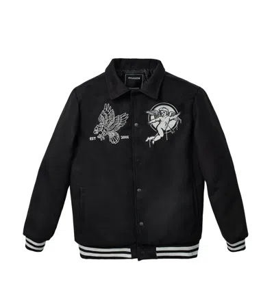 Reason Varsity Jacket Black | ModeSens