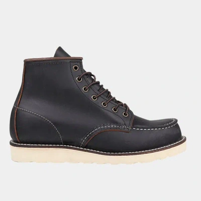 Red Wing Shoes Men's Classic Moc Boot In Black Prairie Leather | ModeSens