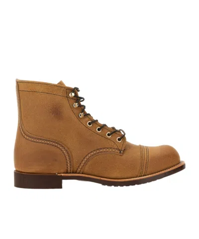 Red Wing Shoes Round Toe Ankle Boots In Brown | ModeSens