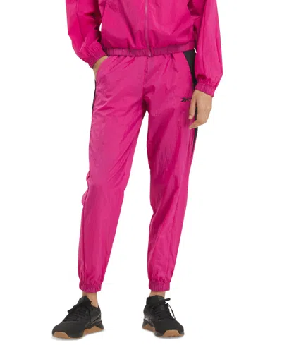 Reebok Women's Vector Woven Track Pants In Semi Proud Pink | ModeSens