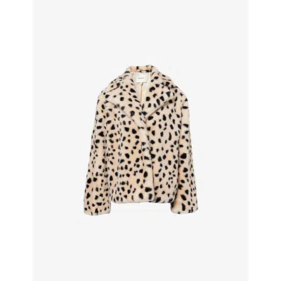 Reformation Ellie Faux Fur Coat In Dalmatian | ModeSens