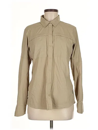 Pre-owned Rei Co Op Long Sleeve Button Down Shirt In Brown | ModeSens