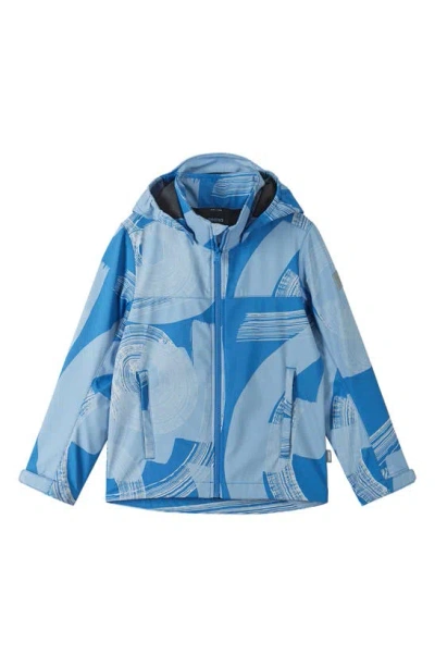 Reima Kids' Kuopio Waterproof Softshell Jacket In Cool Blue | ModeSens