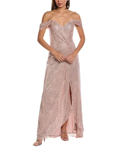 Rene Ruiz Sequin Gown In Pink | ModeSens
