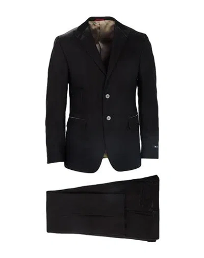 Reporter Man Suit Black Size 42 Cotton, Polyamide | ModeSens