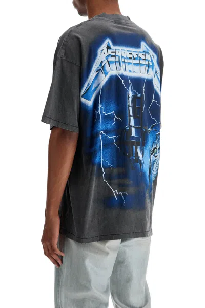 Represent Vintage Gray Cotton T Shirt Metallica Ride The Lightning 40th Anniversary In Multi ...